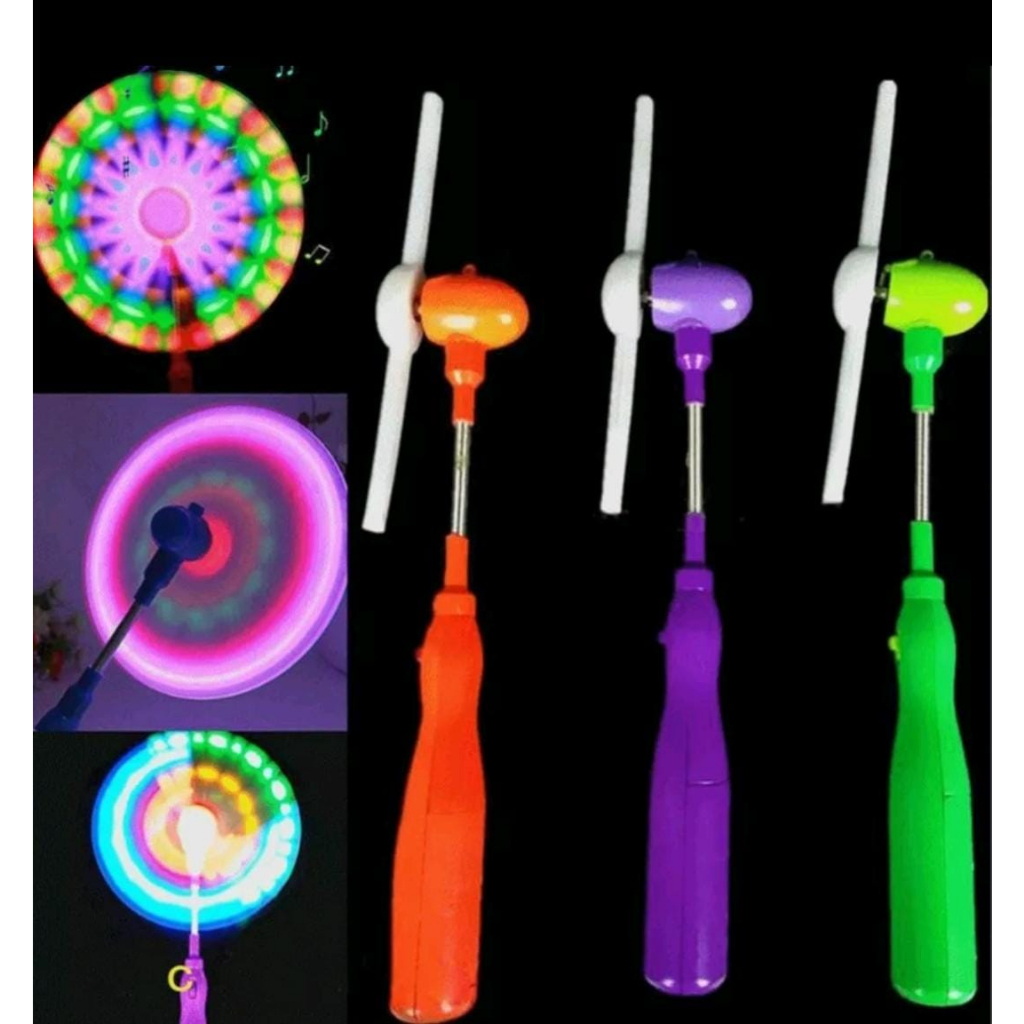 Jual Mainan Anak Kipas Lampu Musik - Baling-Baling Kincir Lampu Led ...