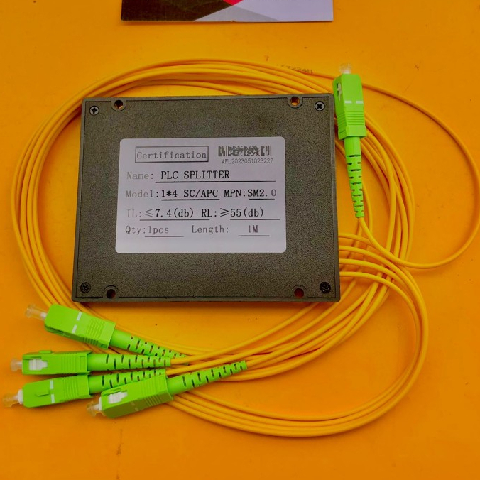 Jual PASIF SPLITTER 1:4 APC modular passive spliter 1x4 SC APC fiber ...