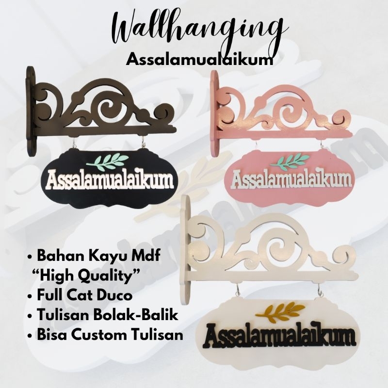 Jual Wallhanging - Tulisan Papan Gantung Tulisan 2 sisi [Readystock ...