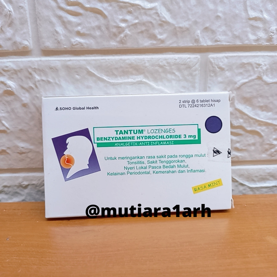 Jual TANTUM LOZENGES BOX ISI 12 TABLET HISAP | Shopee Indonesia