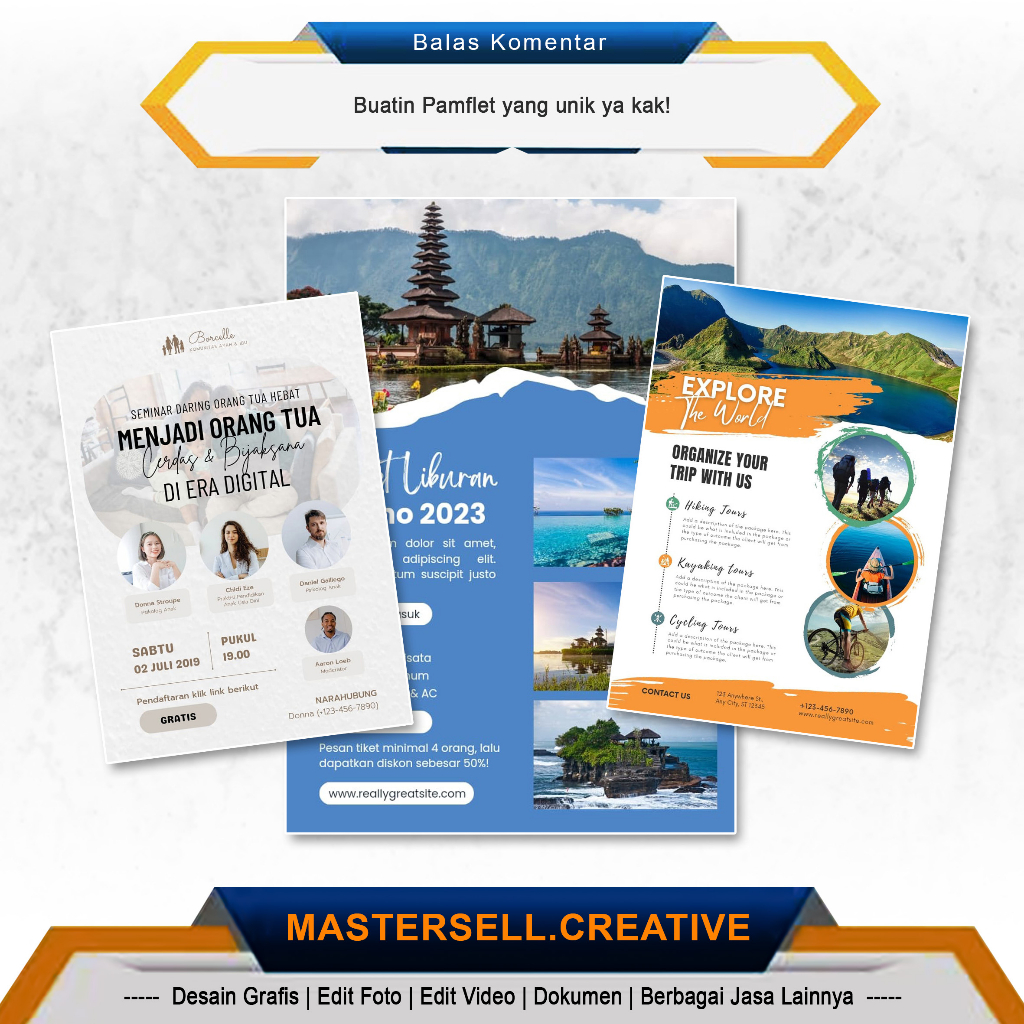 Jual DESAIN PAMFLET KEGIATAN | DESAIN PAMFLET PROMOSI | DESAIN PAMFLET ...
