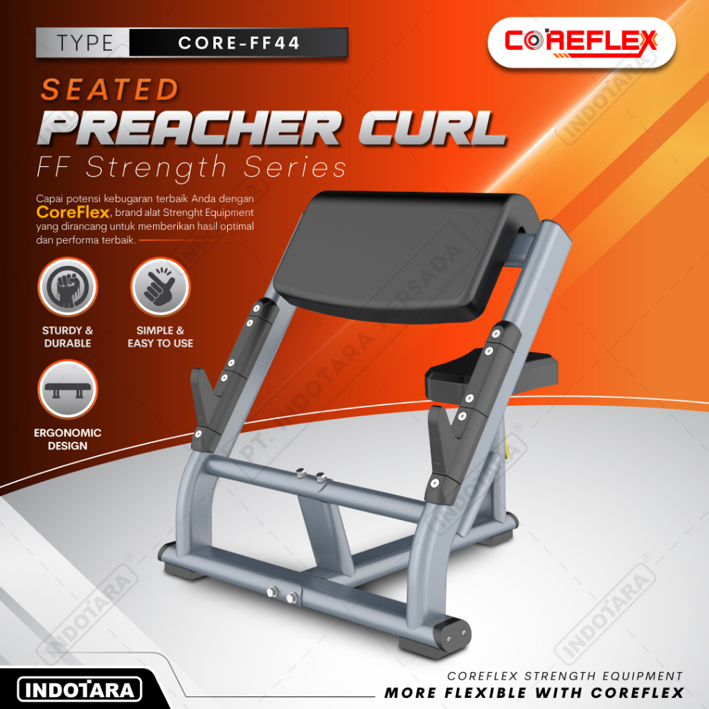 Jual Seated Preacher Curl CORE-FF44 Alat Fitness Coreflex | Shopee Indonesia