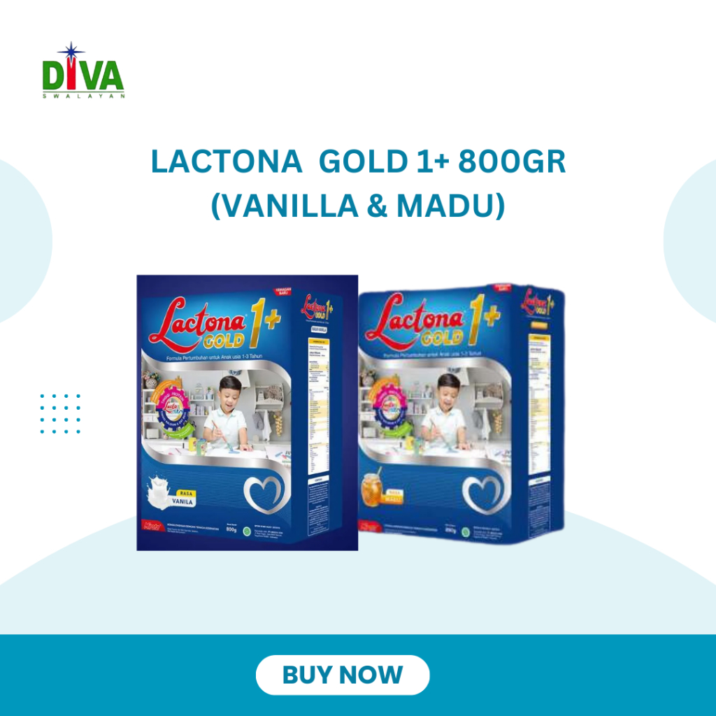 Jual Lactona Gold 1+ 800gr (Vanilla & Madu) | Shopee Indonesia