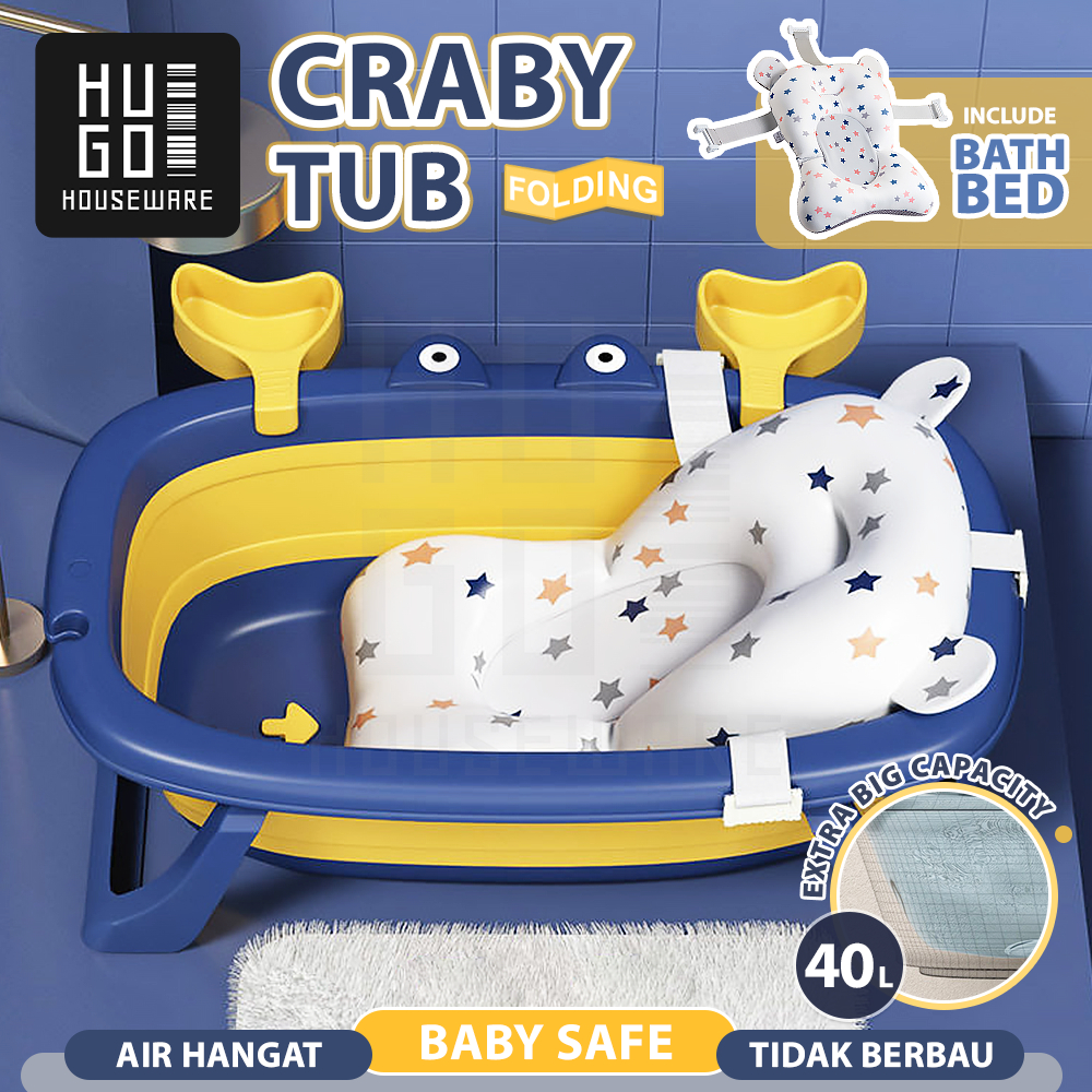 Jual HUGO Bak Mandi Bayi Anak Lipat / Foldable Baby Bath Tub / Tempat ...
