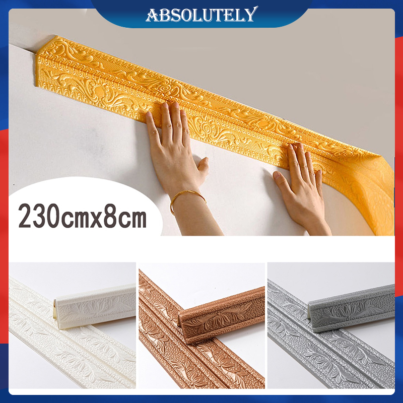 Jual List Wallpaper Dinding Wallpaper Dinding Wall Border List 3d Foam ...