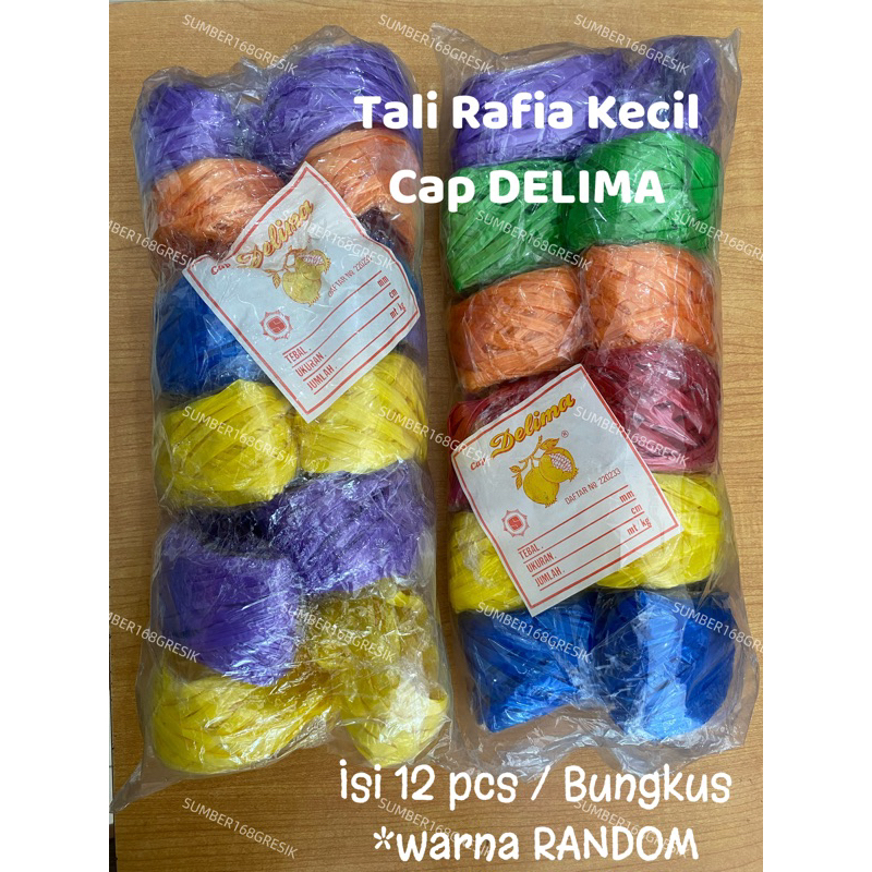 Jual TALI RAFIA KECIL CAP DELIMA BOLA GARUDA ISI 12 pcs | TALI RAFIA ...
