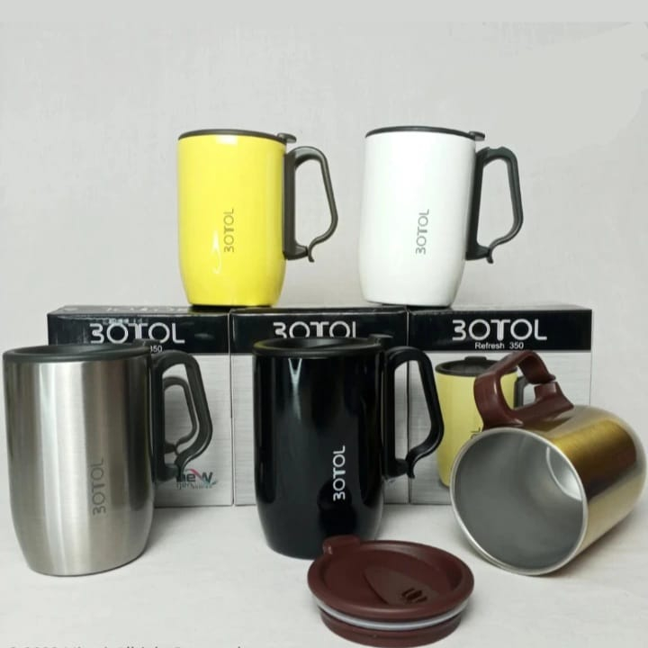 Jual MUG DUBBLIN REFRESH 350 ML 1 BOX ISI 1 PC GELAS MUG BOTOL HANDLE ...