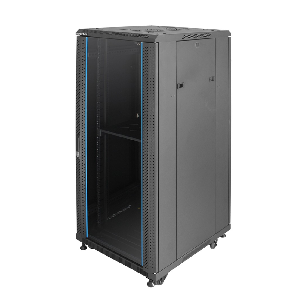 Jual INDORACK Standing Close Rack 27U Glass Door 600MM Close Rack ...