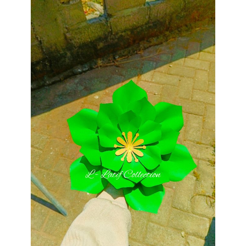Jual Pola Paper Flower || Pola Bunga Kertas || Paper Craft || B-03 ...