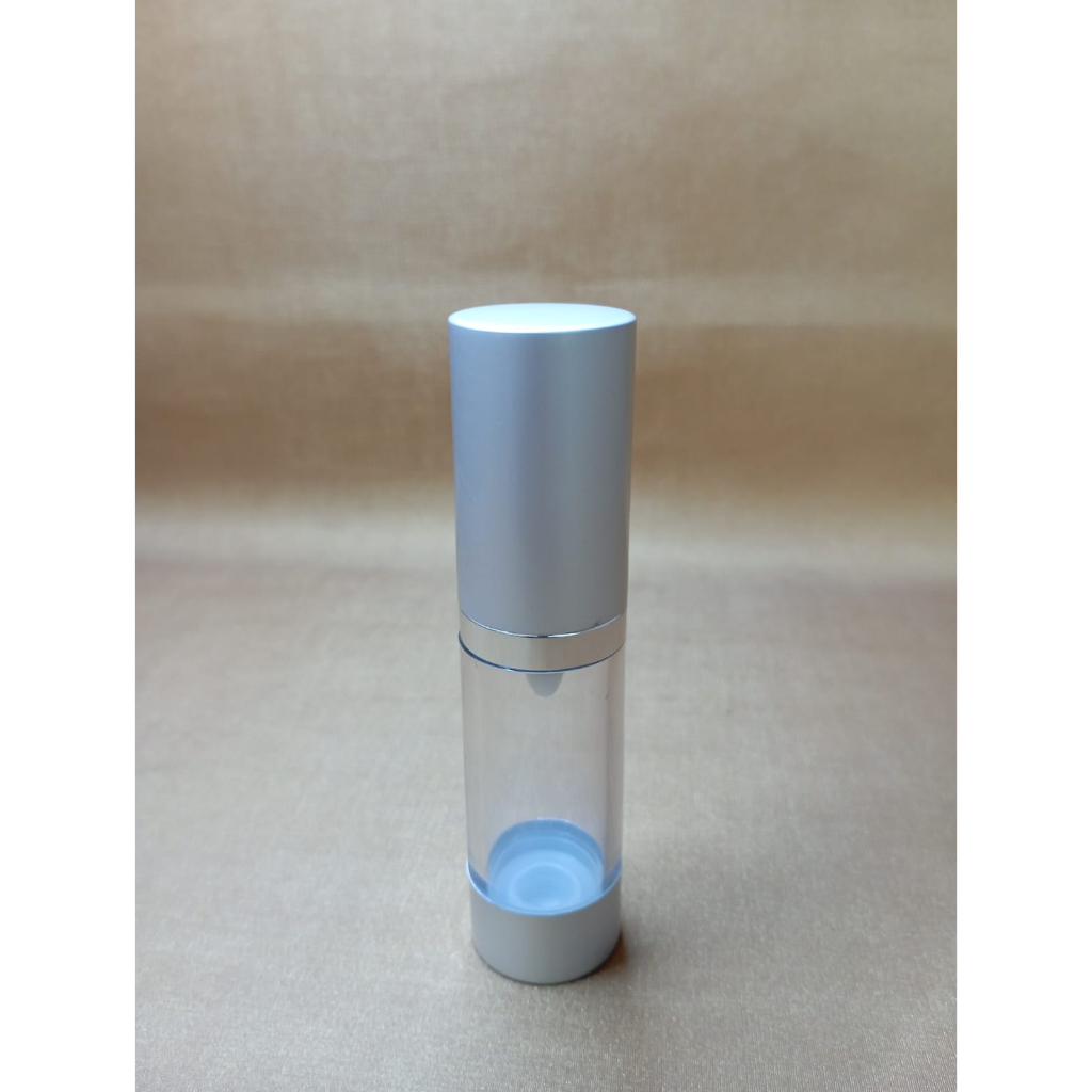 Jual Botol Kaca Silver Pump 15ml | Shopee Indonesia