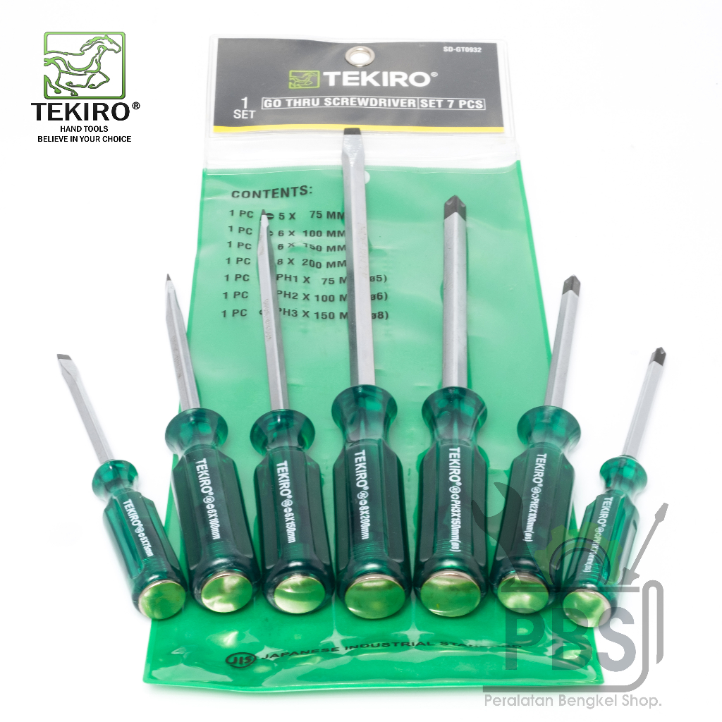 Jual Obeng ketok 1 set TEKIRO Original 100% . Obeng ketok 1 set super ...