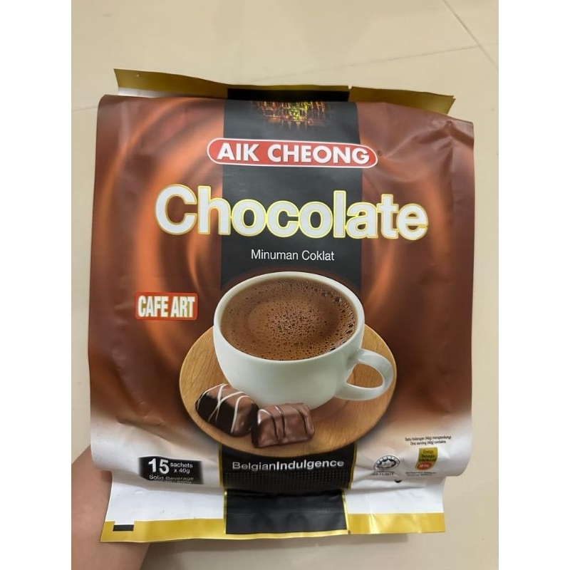 Jual Aik Cheong Chocolate / Instan Milk minuman coklat 600gr ( 15x40gr ...