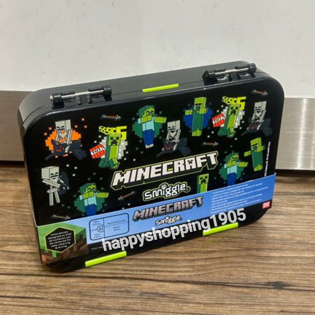 Jual Smiggle Minecraft Bento Lunchbox MEDIUM LIMITED EDITION, SMIGGLE ...