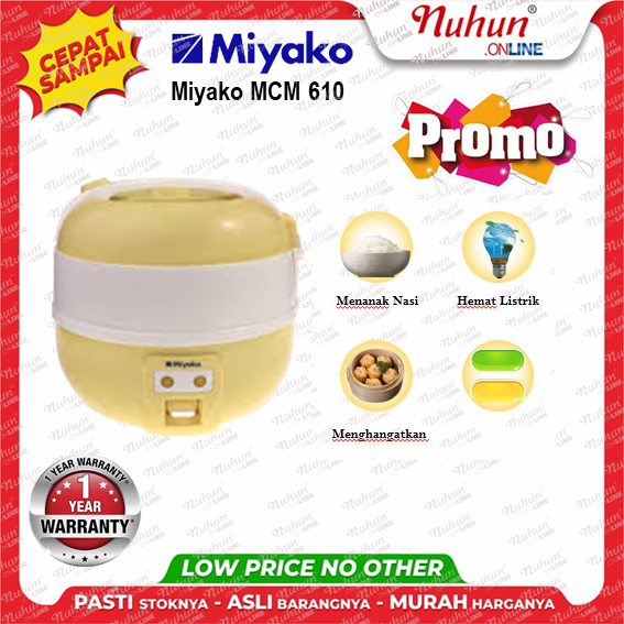 Jual Miyako Magic Com 1 Liter 610 MCM | Shopee Indonesia