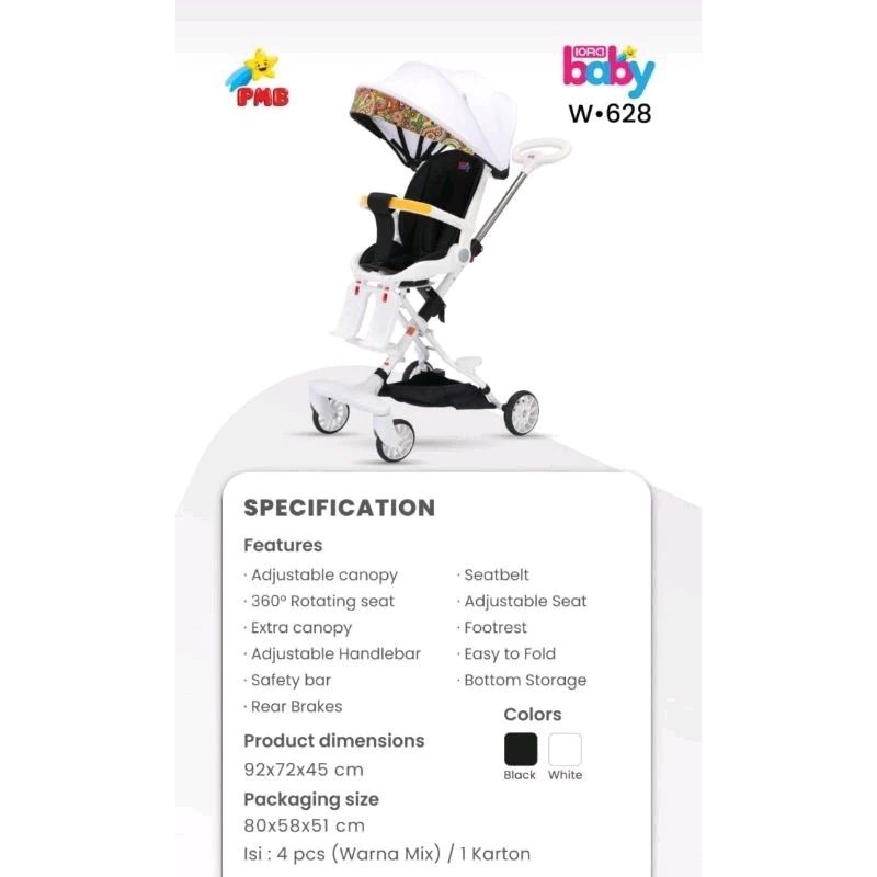 Jual (FREE KARDUS BUBBLE WRAP) MAGIC STROLLER KERETA DORONG ANAK ...