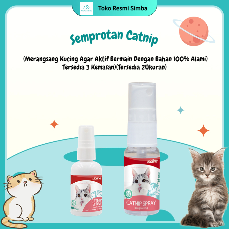Jual Bioline Catnip Spray anti stress / Cat Happy Water / cat spray semprot cair natural alami ...