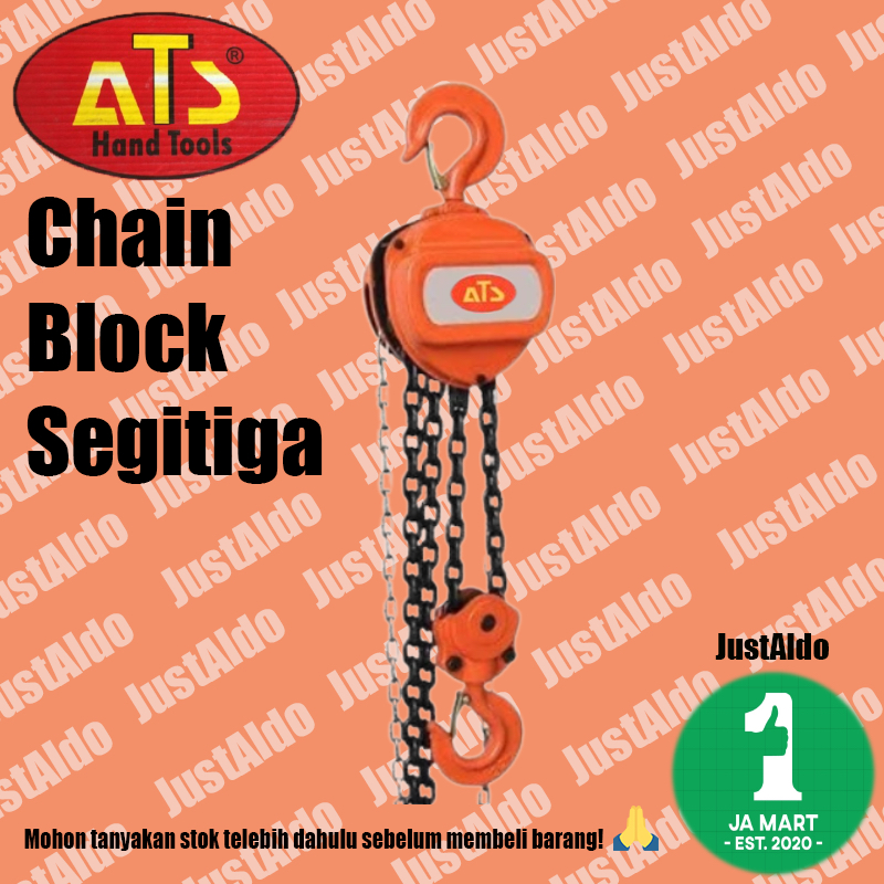 Jual Takel Katrol Segitiga Chain Block ATS | Shopee Indonesia