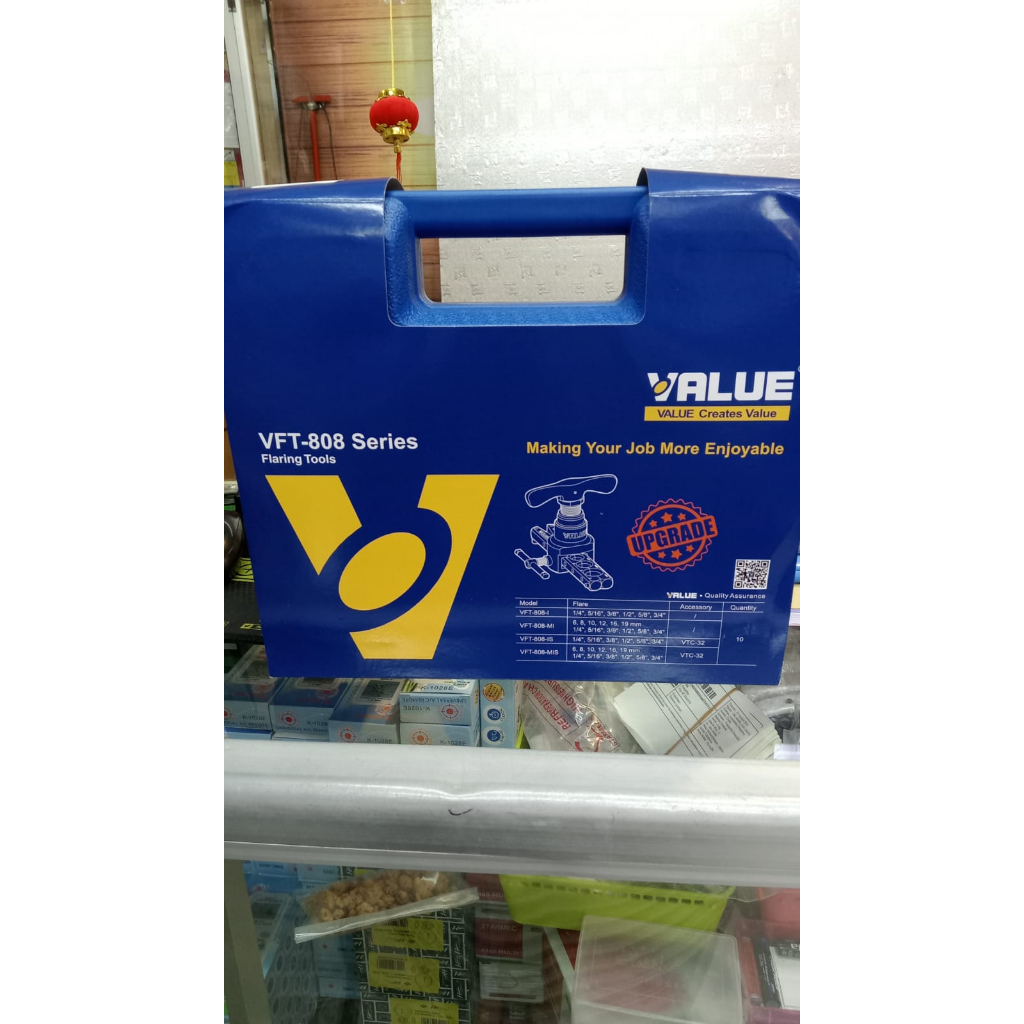Jual FLARING TOOL VALUE VFT-808-IS (DAPAT CUTTER) | Shopee Indonesia