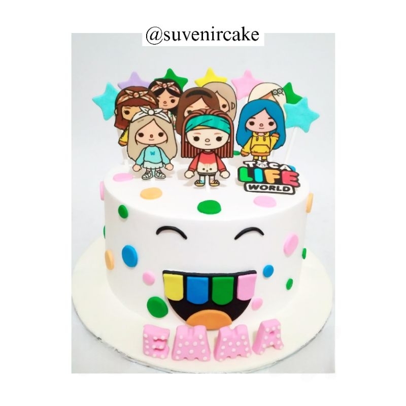 Jual Cake toca boca/toca boca cake/kue ulang tahun toca boca/kue ultah ...