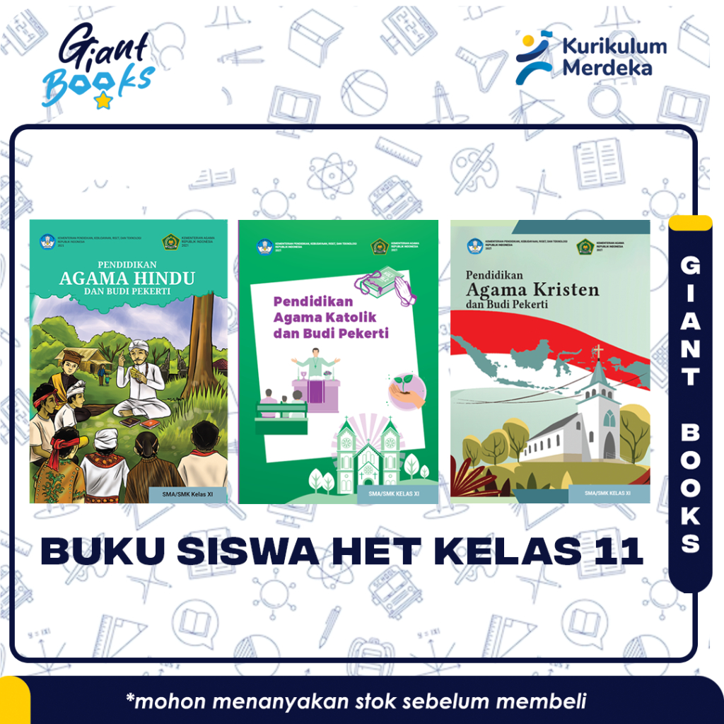 Jual GIANT Books – (KURIKULUM TERBARU) Buku Siswa / Buku Teks HET Kurmer Sekolah Agama SMA Kelas ...