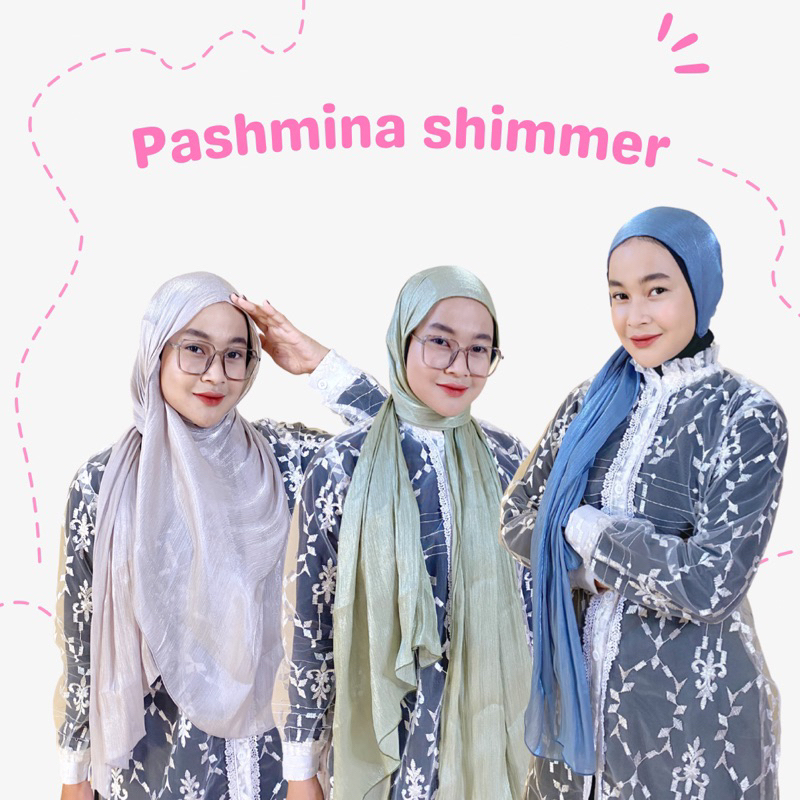 Jual Yanmei Hijab - Pashmina Shimmer Silk (hijab pashmina silk - pashmina shimmer silk -hijab ...