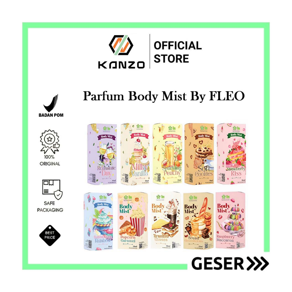 Jual Kanzo - [BPOM] Parfum Body Mist Fleo 30ml Premium / Body Mist Fleo ...