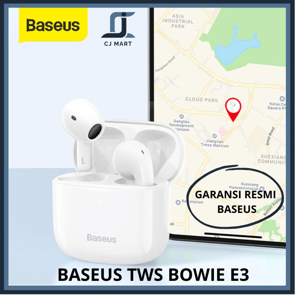Jual BASEUS TRUE WIRELESS BLUETOOTH EARPHONE EARBUDS TWS BOWIE E3 ...