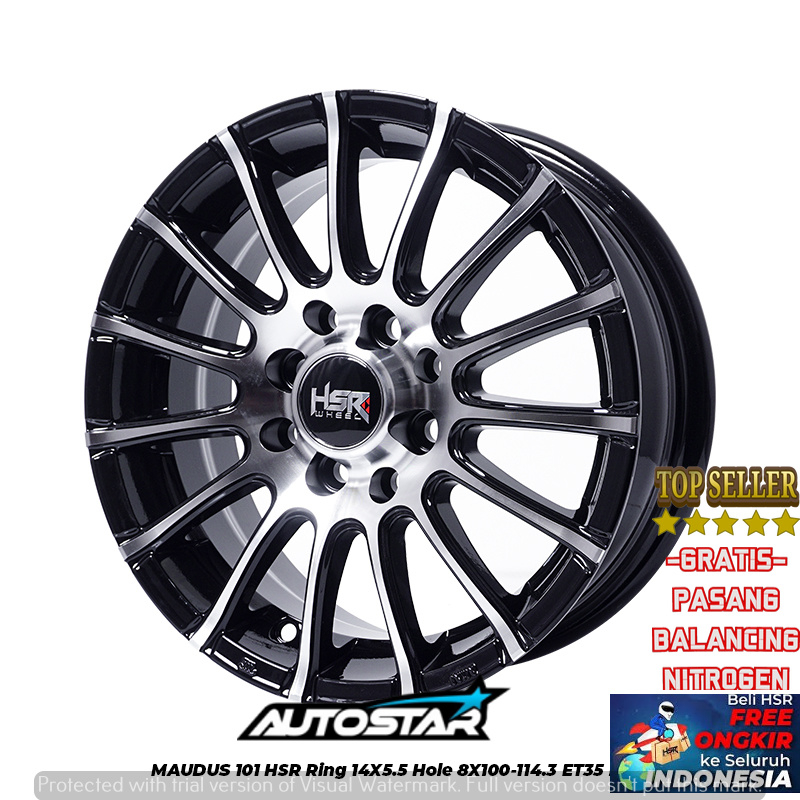 Jual menjual velg mobil racing avanza xenia kijang phanter evalia hsr maudus R14 untuk wuling ...