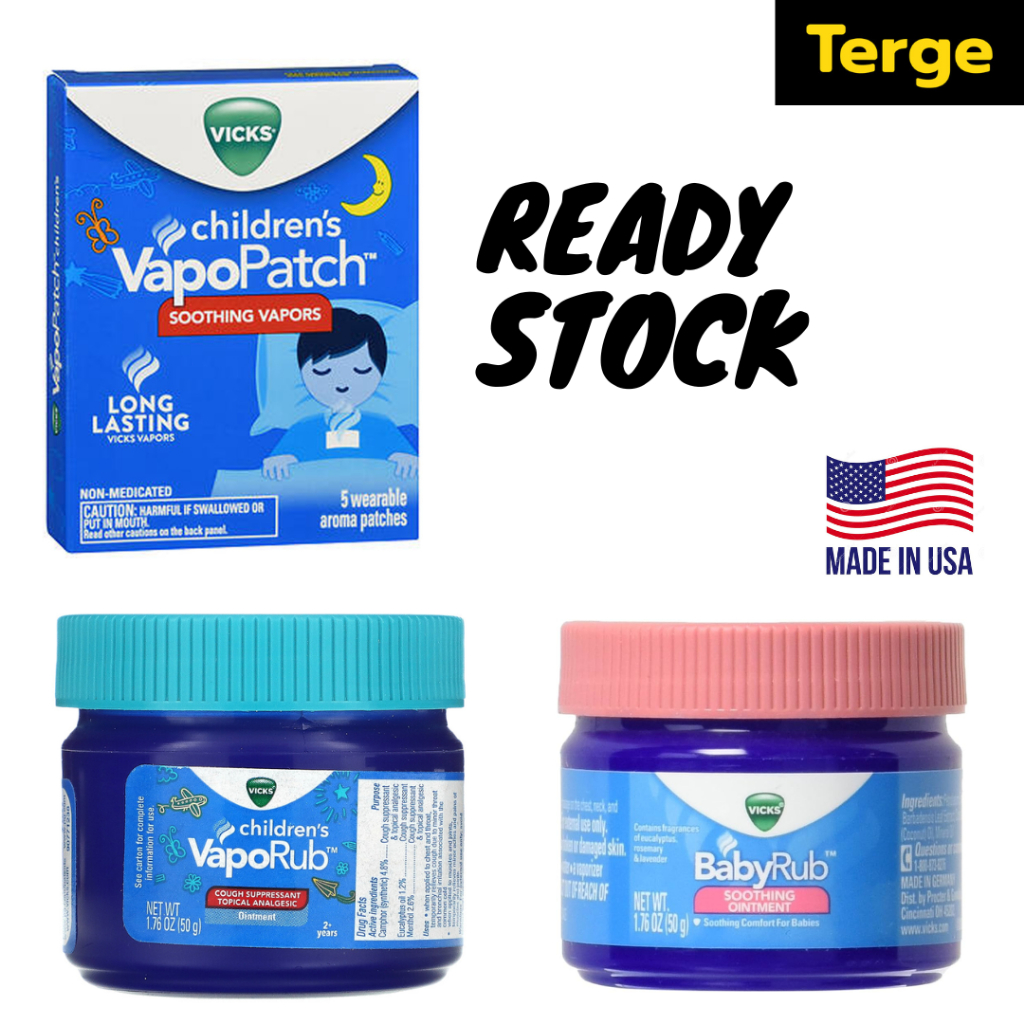 Jual ORI USA Vicks Baby & Children Vaporub Vapopatch Soothing Ointment ...