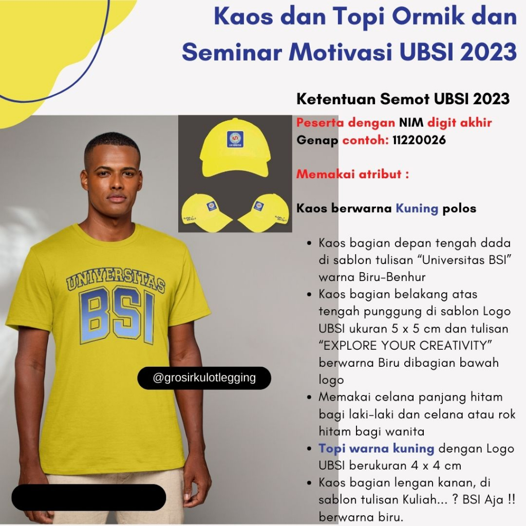 Jual Kaos dan Topi ormik ubsi 2023 / Kaos Official Bsi 2023 / Kaos ... Jual Kaos dan Topi ormik ubsi 2023 / Kaos Official Bsi 2023 / Kaos ...