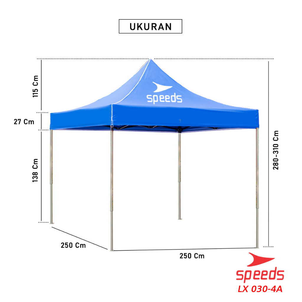 Jual SPEEDS Tenda Lipat 3x3 (18KG)Tenda Bazar Pameran Tenda gazebo ...