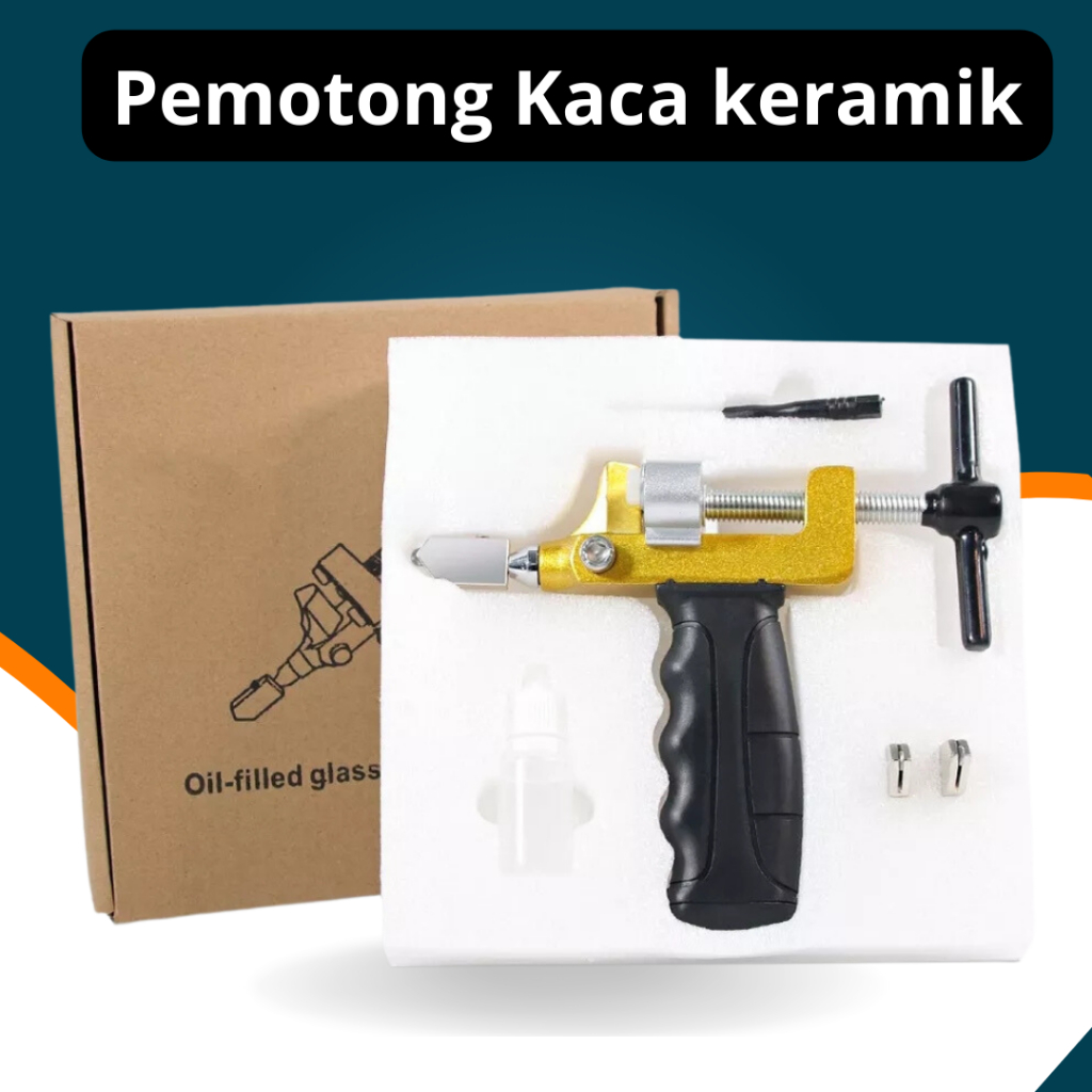 Jual pemotong kaca keramik tile cutter murah 2 in 1 6 mm pemotong ...