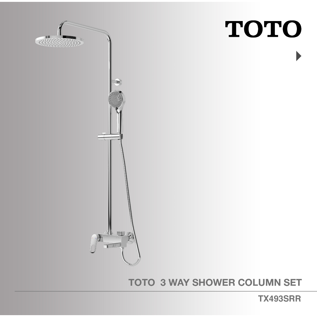 Jual TOTO Rei R 3 Way Shower Column Set / Shower Tiang TX493SRR | Shopee Indonesia