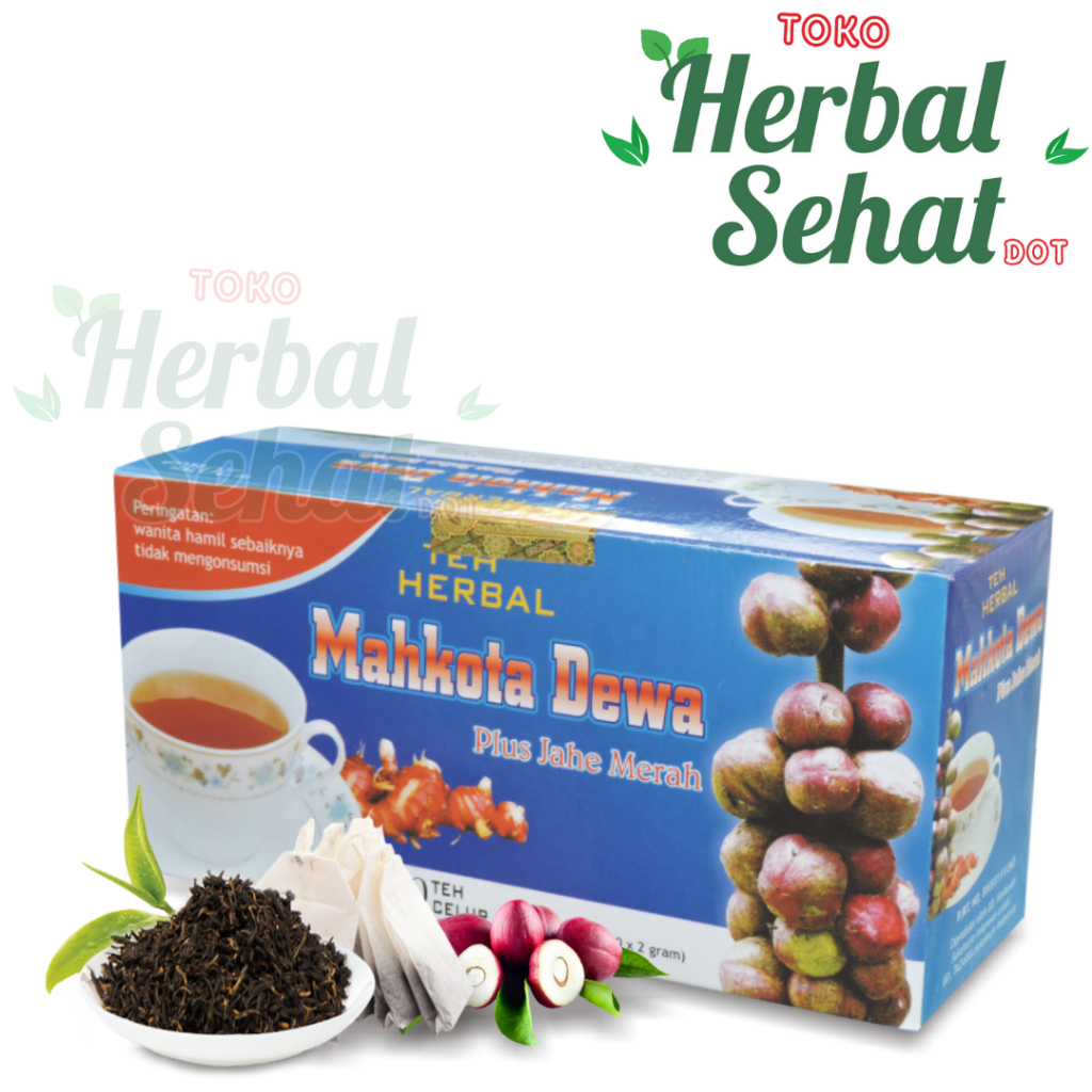 Jual Teh Herbal Mahkota Dewa tazakka isi 20 kantong teh celup membantu ...