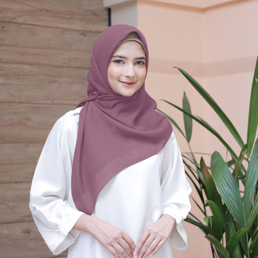 Jual ODELIA - LEVIA VOAL HIJAB JAHIT TEPI ( JILBAB SEGIEMPAT ) | Shopee Indonesia