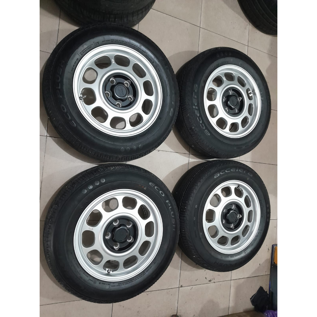Jual Velg Mobil Bekas Hsr KLG Ring 15x7 Pcd 5x114 Ban Accelera 205 65 ...