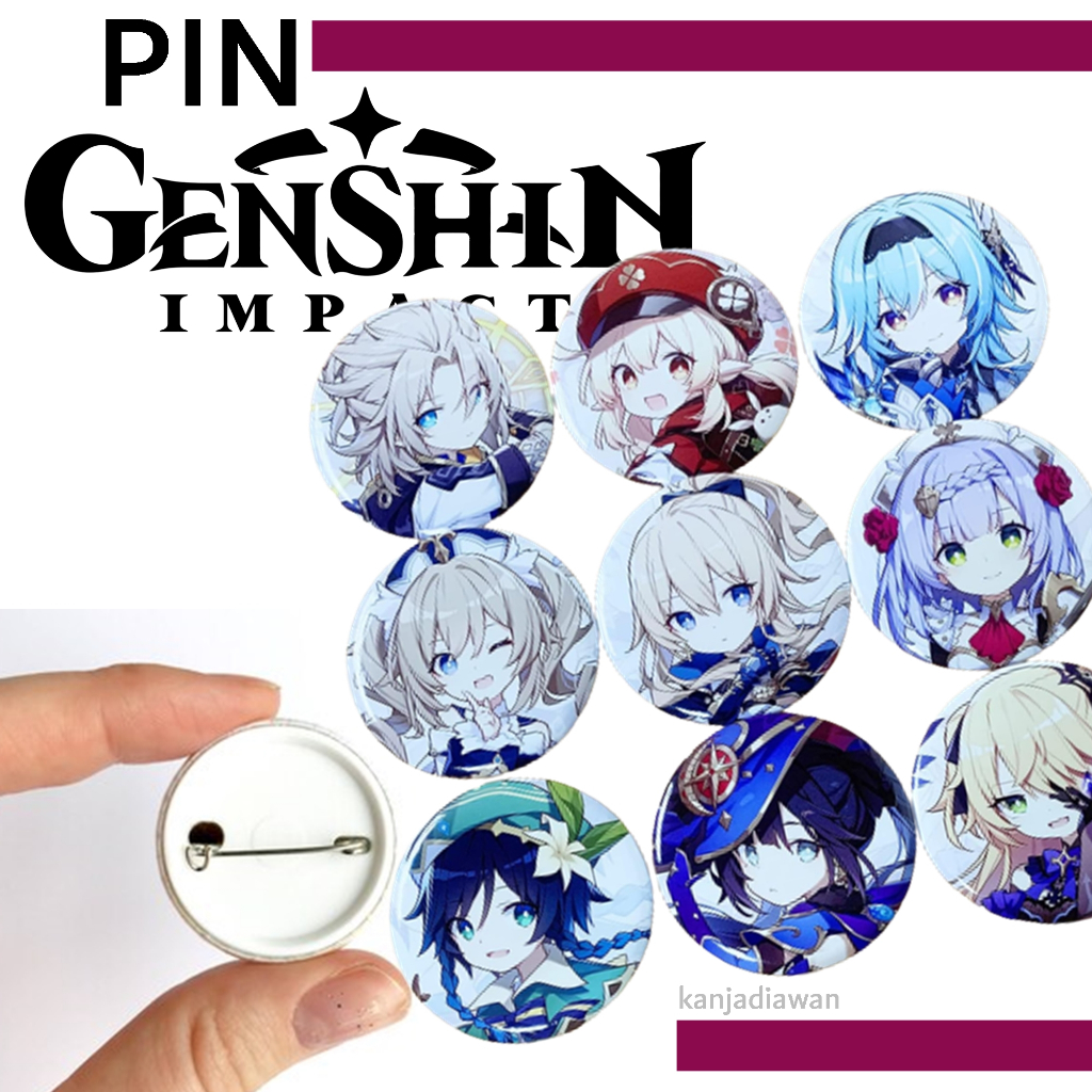 Jual Pin Genshin Impact Character Custom Anime Fontaine Genshin Impact ...