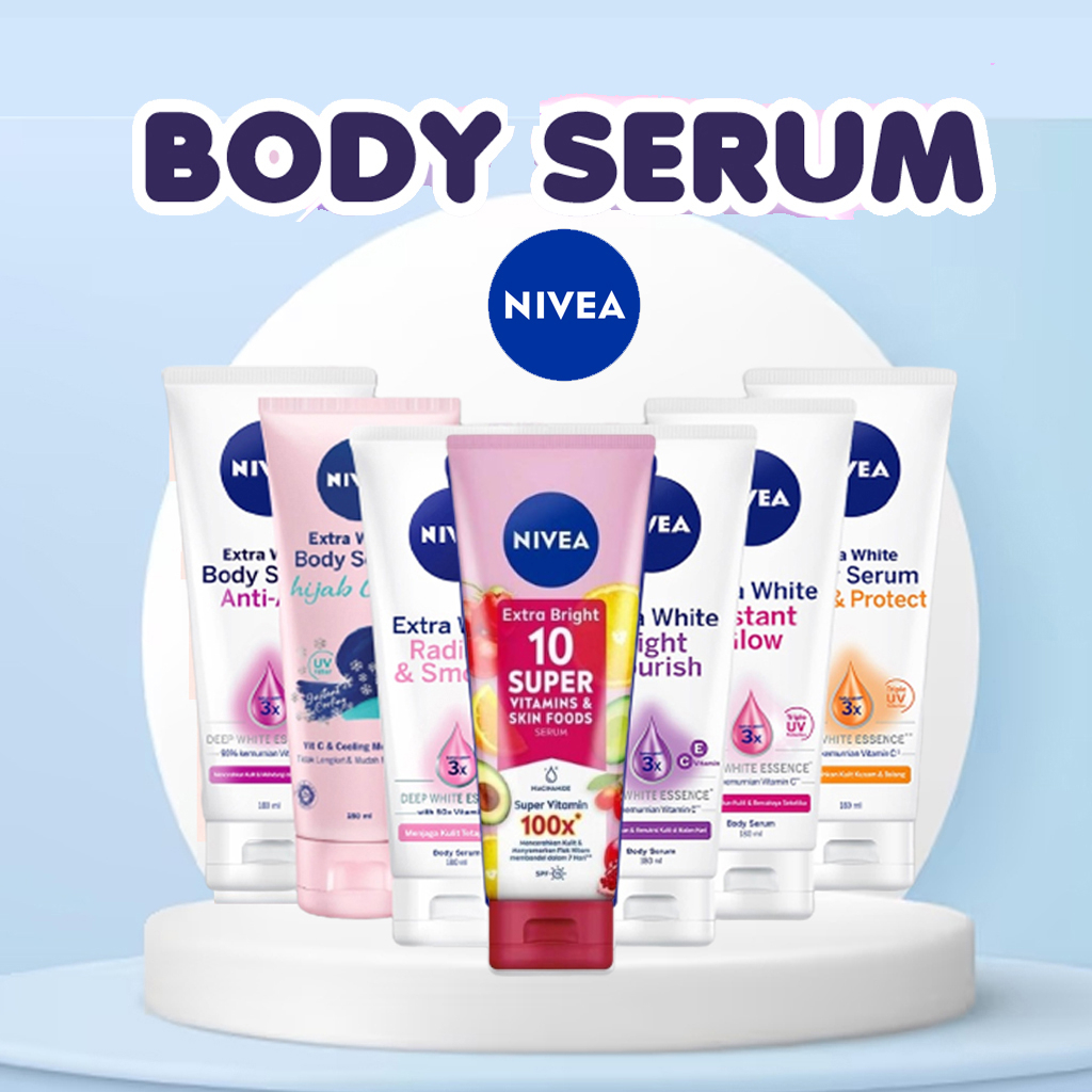 Jual MFI - NIVEA BODY SERUM EXTRA WHITE CARE & PROTECT l NIVEA EXTRA WHITE RADIANT & SMOOTH l ...