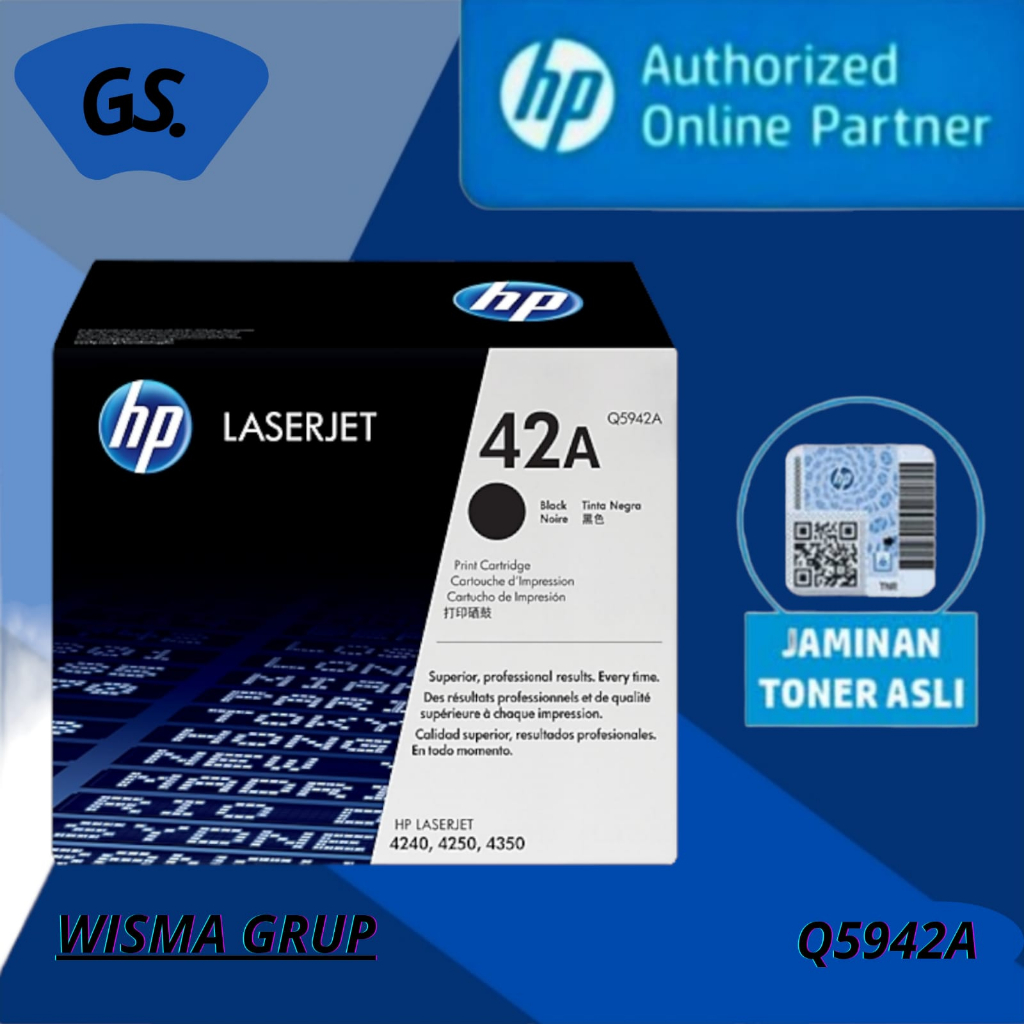 Jual Toner hp laserjet 42A black original ( Q5942A ) | Shopee Indonesia