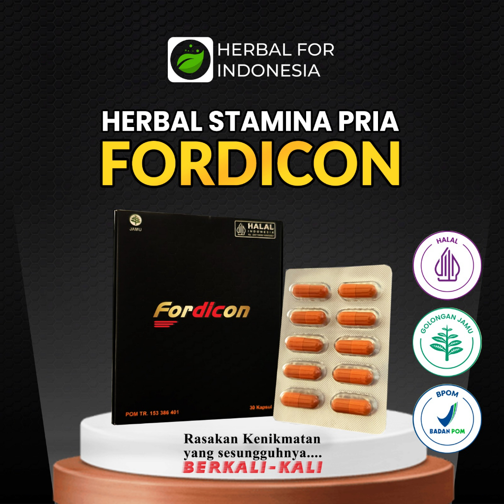 Jual Fordicon - Minuman Herbal Pria 30 Kapsul | Shopee Indonesia