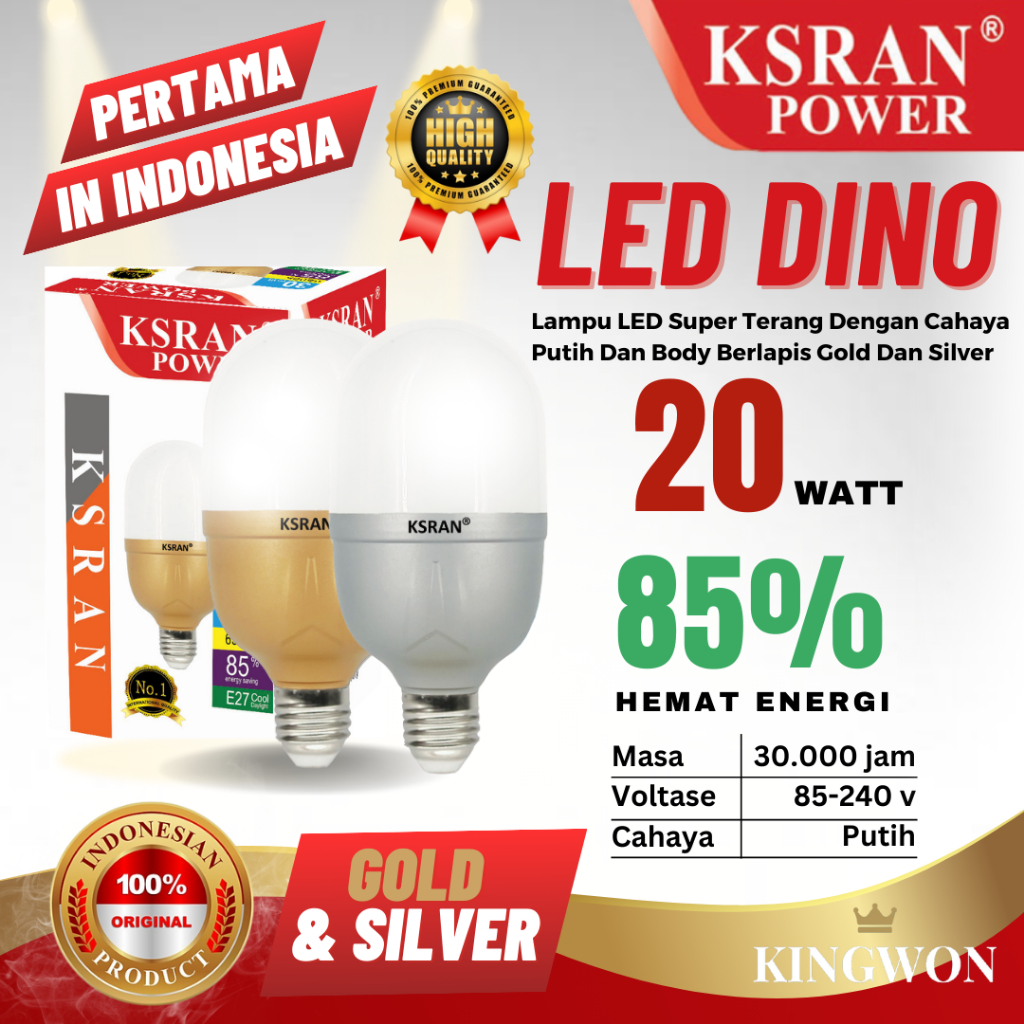 Jual LAMPU LED JUMBO 20 WATT tBULB BOHLAM LED HEMAT ENERGI BERKUALITAS ...