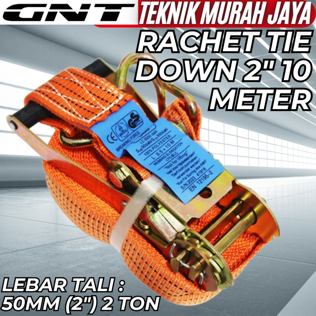 Jual GNT VTS Rachet Tie Down 2" 10 Meter Lashing Tali Pengikat Cargo 2 ...