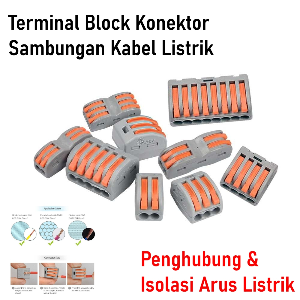 Jual Terminal Blok Penyambung Kabel Listrik Konektor Cable Rumah ...