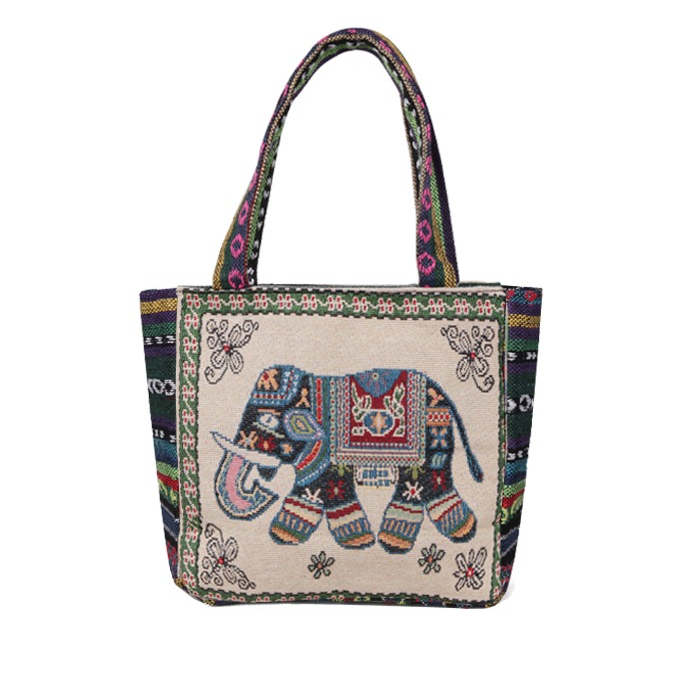 Jual OPIOBAGS TAS TOTE MOTIF GAJAH WANITA IMPORT / TAS TOTEBAG ...