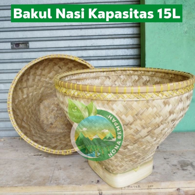 Jual Bakul Nasi Wakul Bambu Boboko Diameter 44cm | Shopee Indonesia