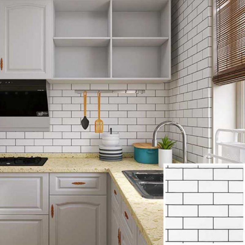 Jual Wallpaper Sticker Dinding Kitchen Set Kabinet Dapur Dan Kamar ...