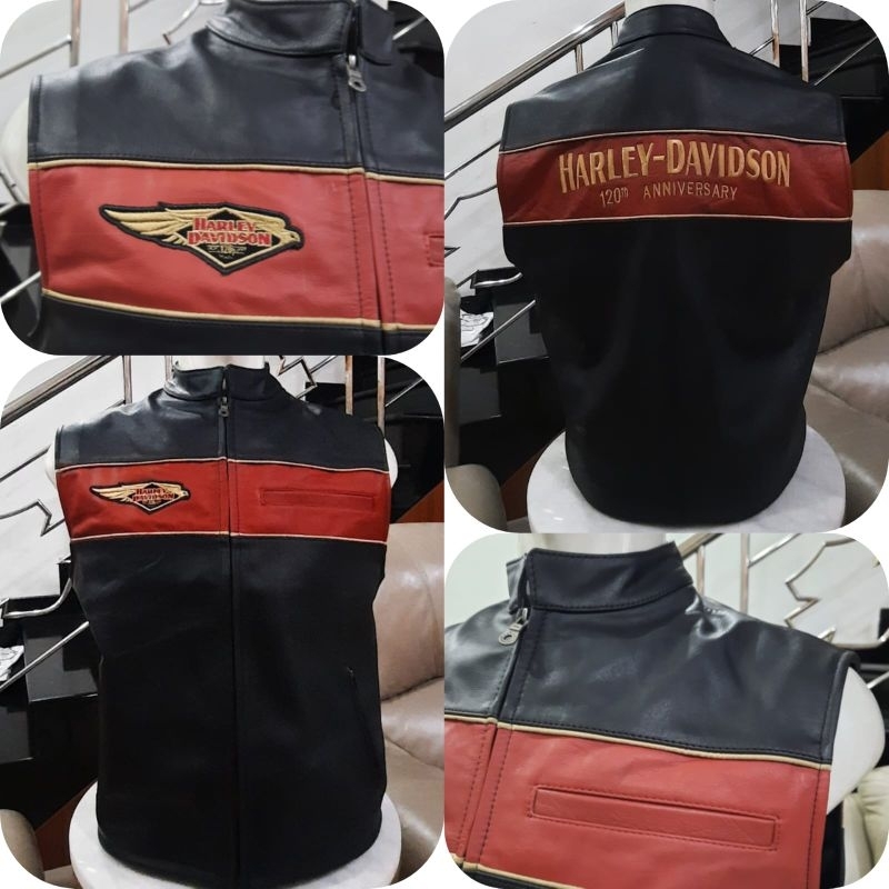 Jual Letaher Vest ( Rompi Kulit )Harley-Davidson | Shopee Indonesia