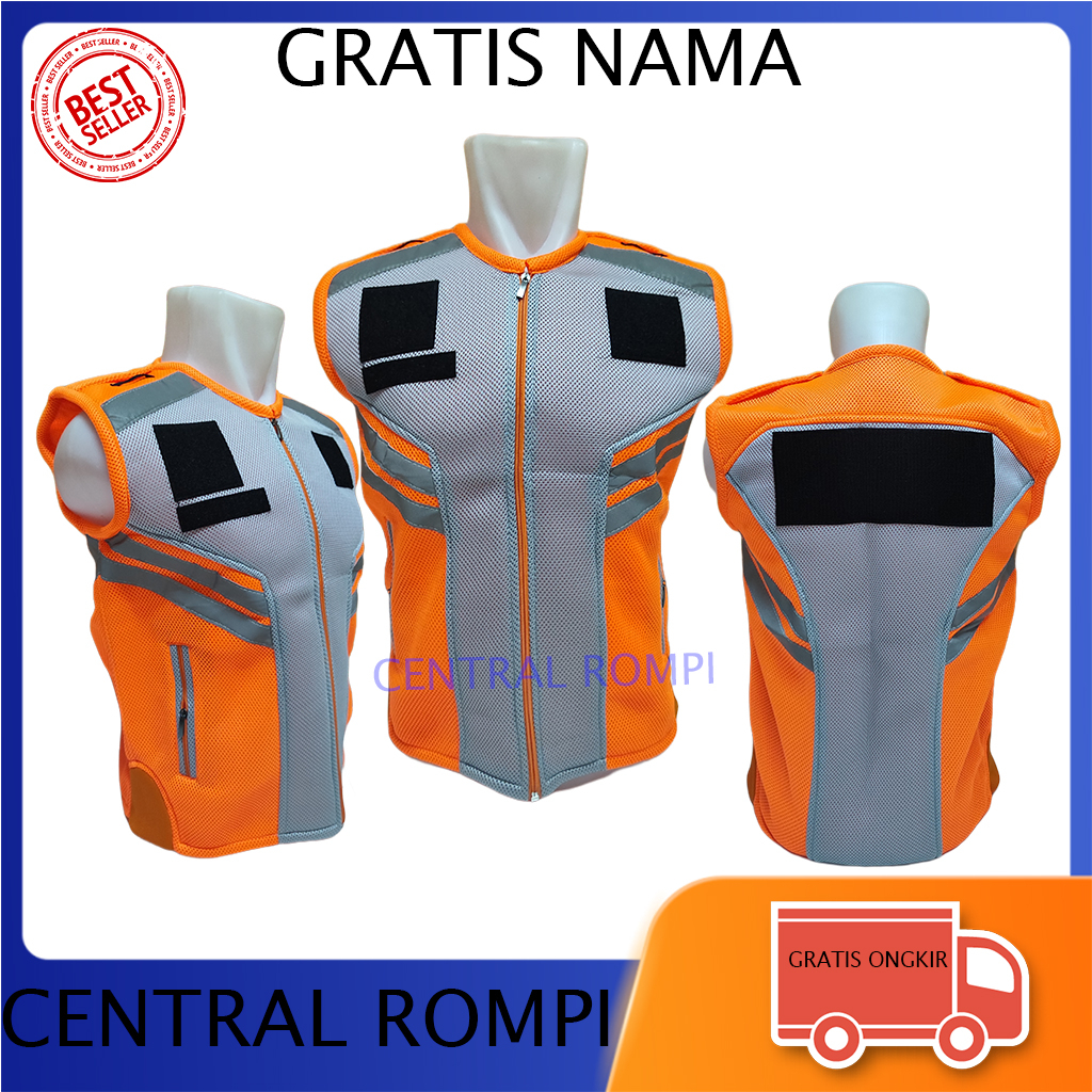 Jual Rompi Safety Bahan Double Mesh/Rompi Proyek/Rompi K3/Rompi ...