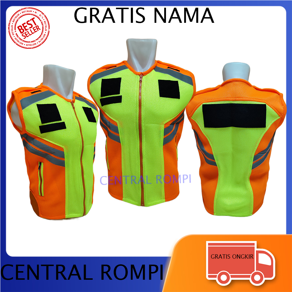 Jual Rompi Safety Bahan Double Mesh/Rompi Proyek/Rompi K3/Rompi ...