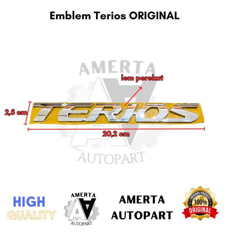 Jual Emblem Stiker Logo Terios Original | Shopee Indonesia
